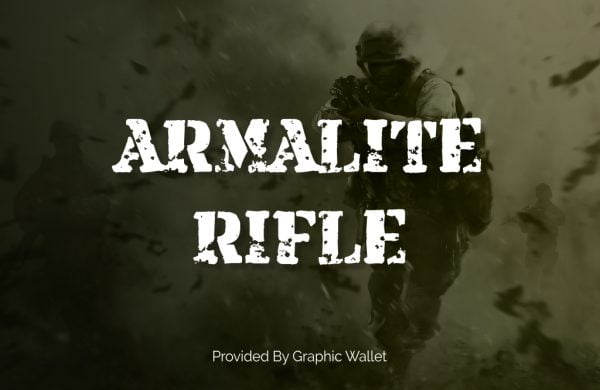Armalite Rifle Font
