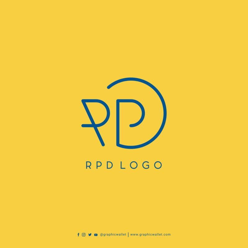 Rcpd Dot Logo Rcd Letter Logo Design In Illustration. Vector Logo ...