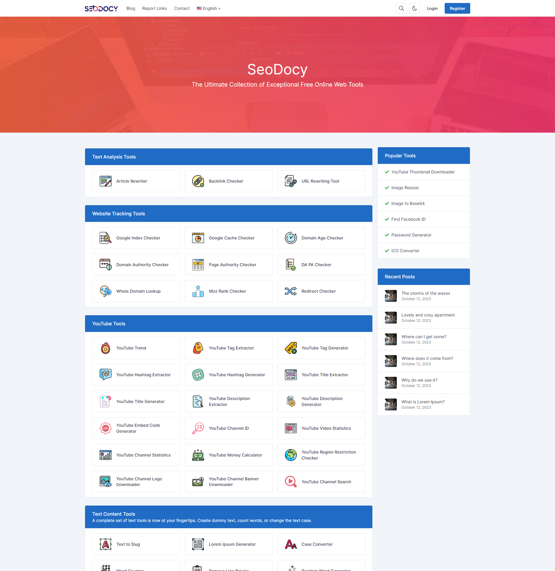 Free Tools – 100% Free Usable Services